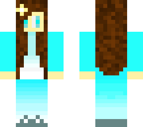 Blue Cute Girl | Minecraft Skin