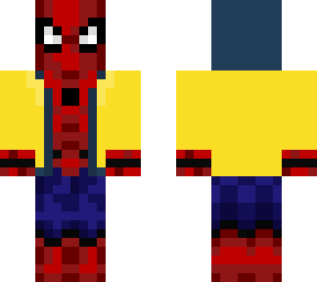 Spiderman (with hoodie and jacket) | Minecraft Skin