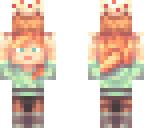 Alex holding cake - Minecraft 10th Anniversary | Minecraft Skin