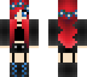 Red Hair Goth Girl | Minecraft Skins