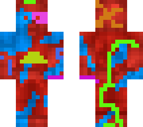 Infectid/cracked red steve | Minecraft Skin