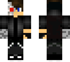 robot boy with robot arm and eye | Minecraft Skin