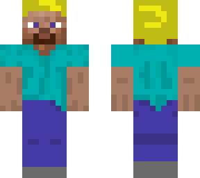 Steve With Blond Hair | Minecraft Skin