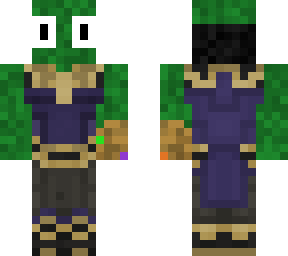 Thanos Frog V.2 (Better hodie and outer layer gauntlet) | Minecraft Skin