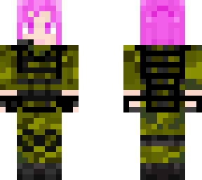 Woodland Soldier Female (3px/Slim) | Minecraft Skin