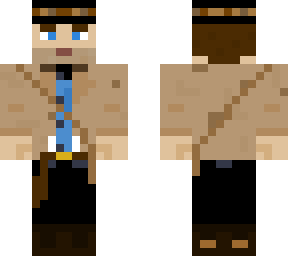 Arthur Morgan With Hat and Holster (Belgert61 Base) | Minecraft Skin