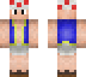 Toad from Super Mario | Minecraft Skin
