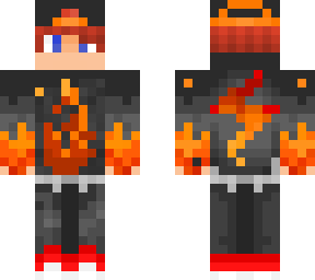 cool fire boy | Minecraft Skin