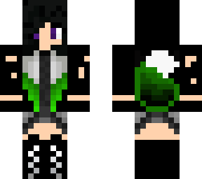 Green Wolf Girl | Minecraft Skin