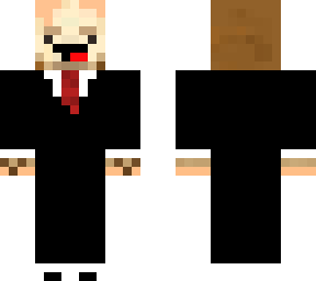 Bald Derp Llama in a Black Suit | Minecraft Skin