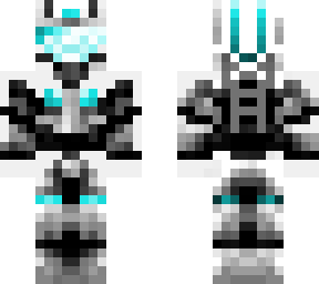 Steve Saga Cyborg Robot Future Futuristic Steve Minecraft Skins