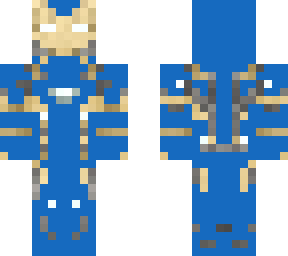 Blue iron man | Minecraft Skin