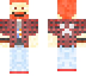 Red plaid shirt | Minecraft Skin