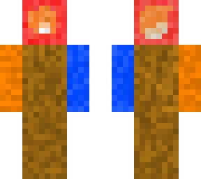 Redstone torch of lava and water | Minecraft Skin