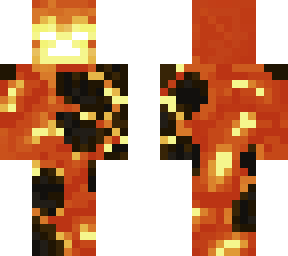 Armoured Lava Golem | Minecraft Skin