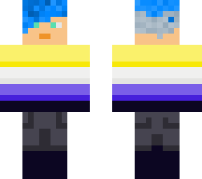 non binary enby pride flag | Minecraft Skins