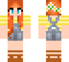 girl in overalls | Minecraft Skins