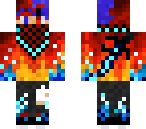 fire ice | Minecraft Skin