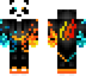 Fire ice panda | Minecraft Skin