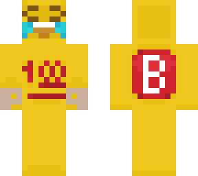 Laughing Crying Emoji Man With Airpods V2 | Minecraft Skin