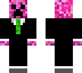 Pink Creeper Agent | Minecraft Skin