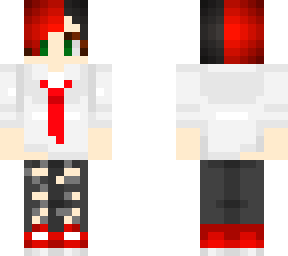 Red Emo Boy | Minecraft Skins