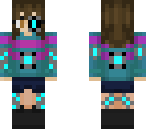 Blue Diamond Frisk | Minecraft Skin