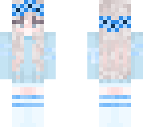 Cute Blue Girl | Minecraft Skin
