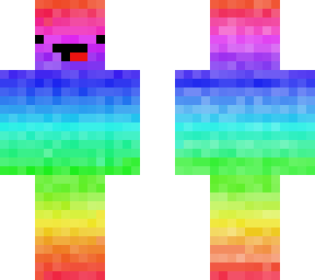 Rainbow Fade Derp | Minecraft Skin