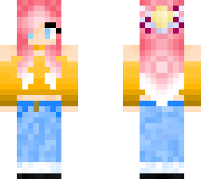 Pan flag girl | Minecraft Skin