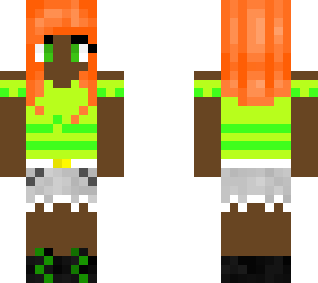 Aromantic Flag girl | Minecraft Skin