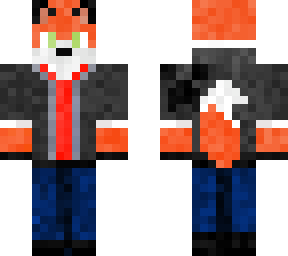 jacket fox furry tail | Minecraft Skins