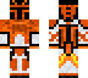 orange starwars mandalorian | Minecraft Skins