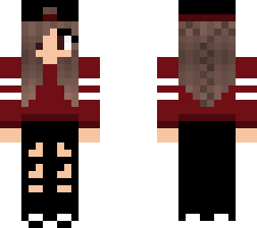 Girl wearing snapback | Minecraft Skin