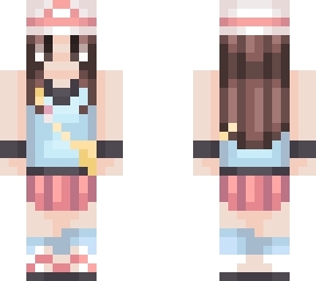 Pokemon Trainer Leaf | Minecraft Skin