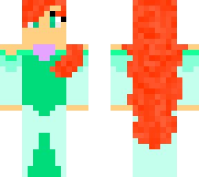 The Little Mermaid - Ariel - Human Form | Minecraft Skin