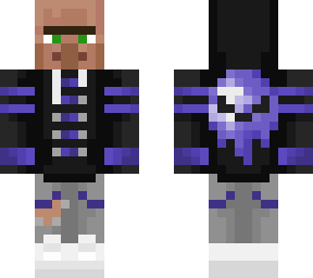 Villager with purple skull | Minecraft Skin