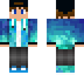 Blue Gamer Boy | Minecraft Skins
