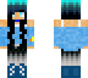 Blue Ocean Girl | Minecraft Skin