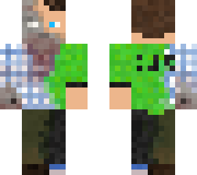 Half Human Half Zombie | Minecraft Skins