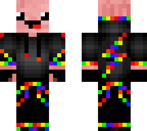 Rainbow Derp Gaming Pig | Minecraft Skin