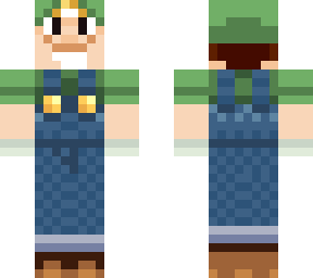 shaved luigi | Minecraft Skin
