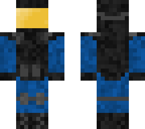 MTF Epsilon-11 (Nine-Tailed Fox)(black edition) | Minecraft Skin