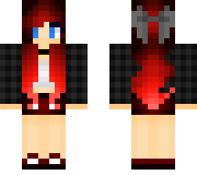 Red Hair Goth Girl | Minecraft Skins