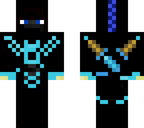 black and blue ninja | Minecraft Skin
