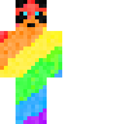 Rainbow Panda | Minecraft Skin