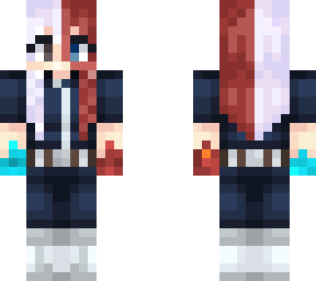 Girl Shoto Todoroki Minecraft Skins