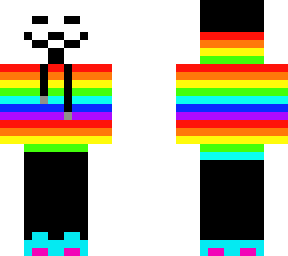 Rainbow Hacker | Minecraft Skins