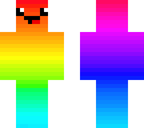 rainbow noob/ derp | Minecraft Skin