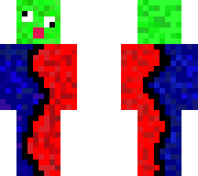 RED BLUE AND GREEN DERPY MAN | Minecraft Skin